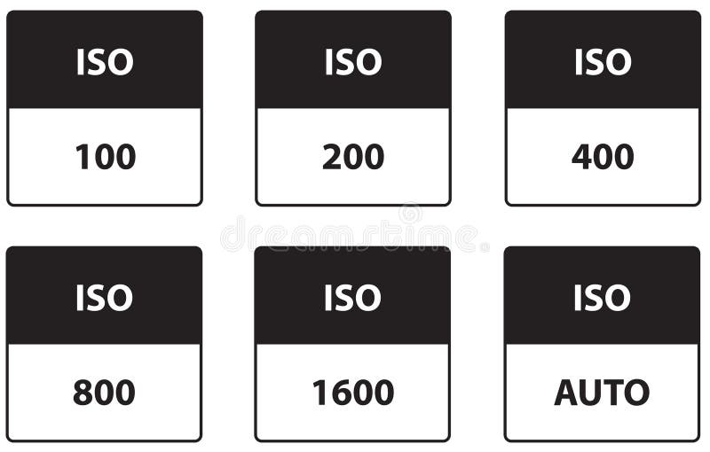 ISO camera icon set stock vector. Illustration of isolated - 294879193
