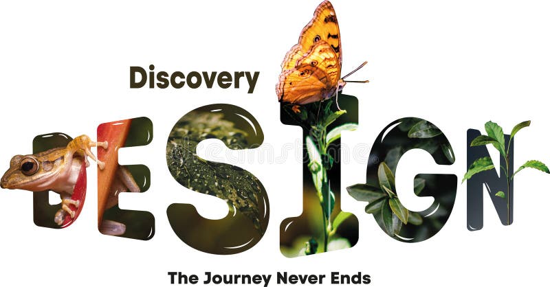 Artistic Lettering "design" with Photo Elements with Natural Theme ...