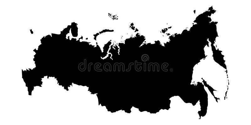 Red Map of Russia Vector File Stock Vector - Illustration of file ...