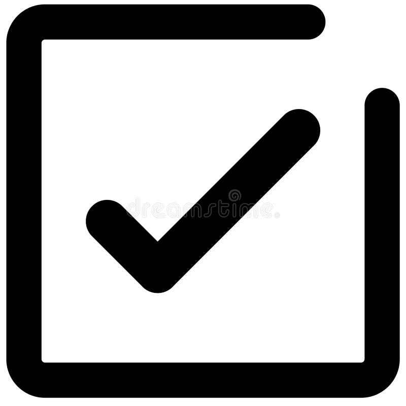 New Style Tick Symble Squre Stock Vector - Illustration of choice, flat ...