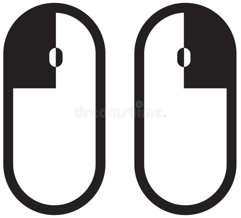 Scrolling Mouse Icon, Computer Mouse Icon Stock Vector - Illustration ...