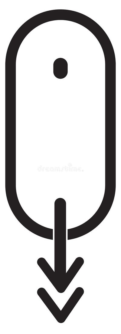 Computer Mouse Icon, Scrolling Mouse Icon Stock Vector - Illustration ...