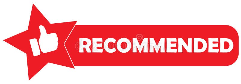 Recommended icon stock vector. Illustration of label - 295727453