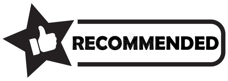 Recommended Icon Vector, Green Recommendation Label with Check Mark ...