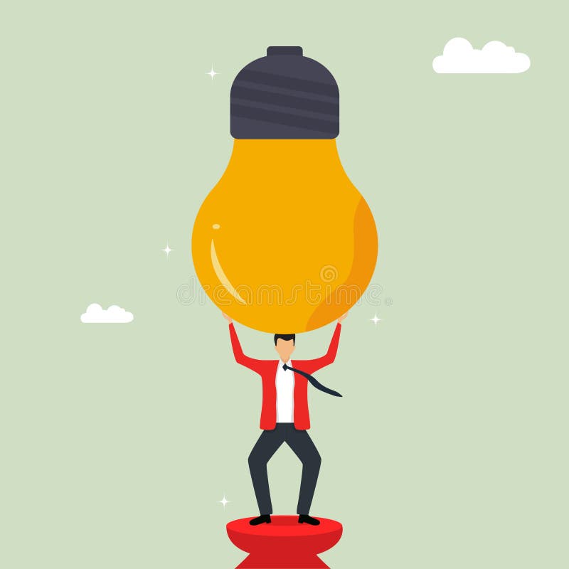 Skilful Businessman Have a Great Idea, Creativity and Ideas, Innovation ...