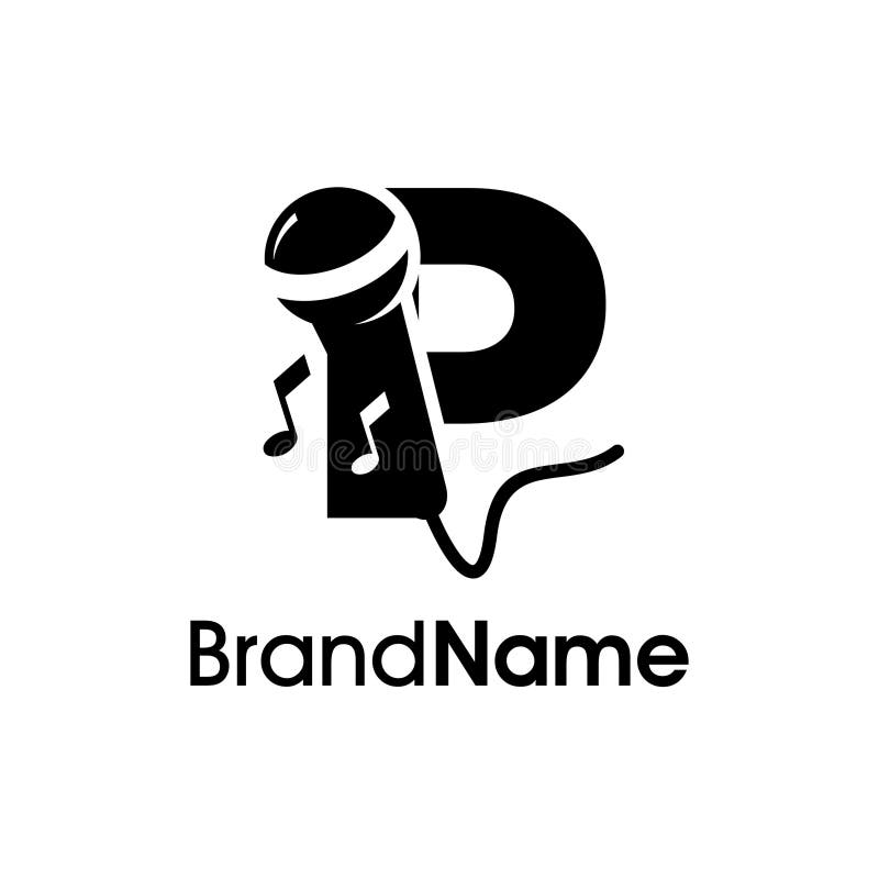 Modern Initial P Music Logo Stock Vector - Illustration of logo ...