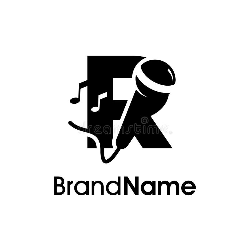 Modern Initial R Music Logo Stock Vector - Illustration of instrument ...