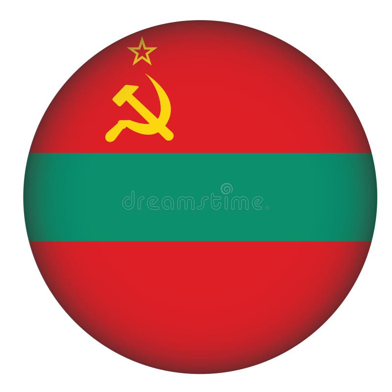 Transnistria Flag Round Shape Vector Stock Vector - Illustration of ...