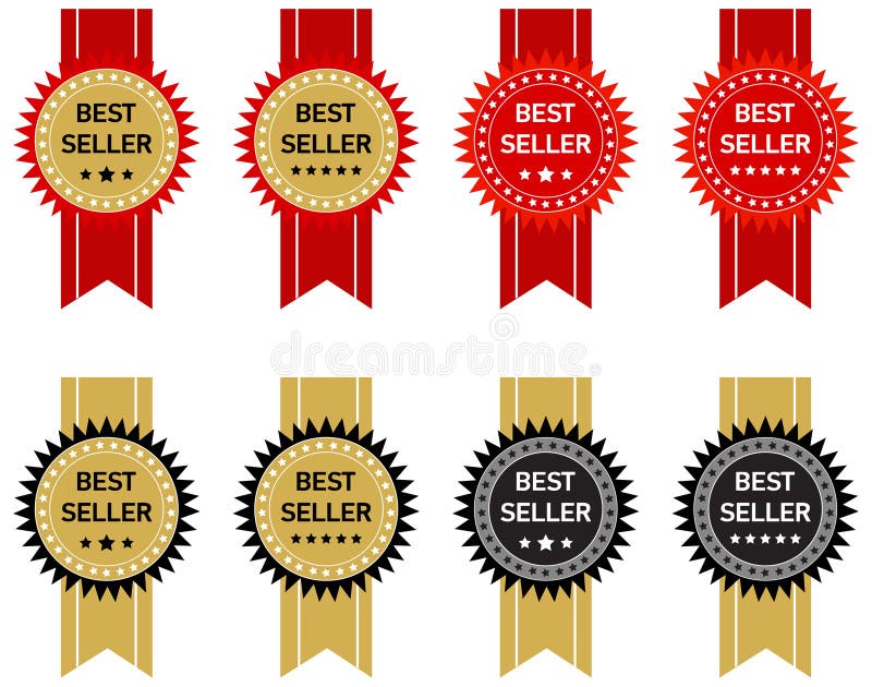 Best Seller Sticker Label Set Stock Vector - Illustration of banner ...