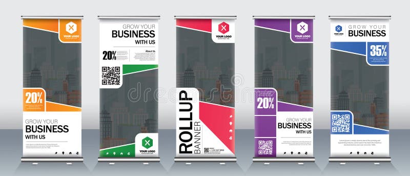 Abstract Creative Business Roll Up Banners Stock Vector - Illustration ...
