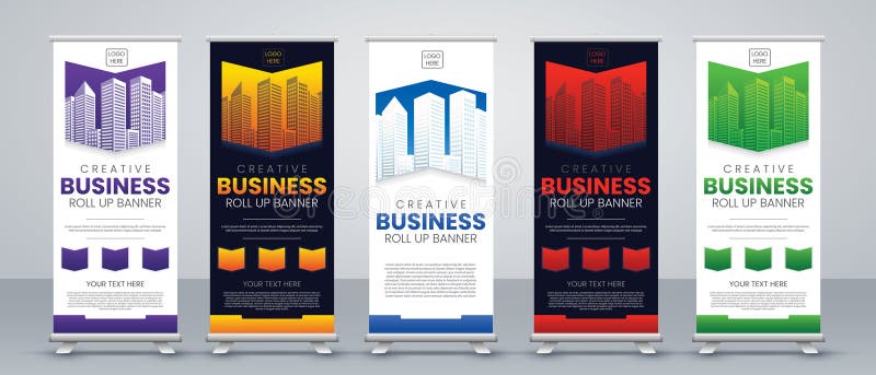 Vertical Banner Design Signboard Advertising Template Vector X-banner ...