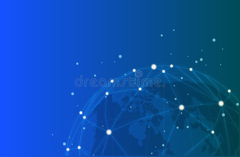 Futuristic Networking Technology Computer Binary Code Stock ...