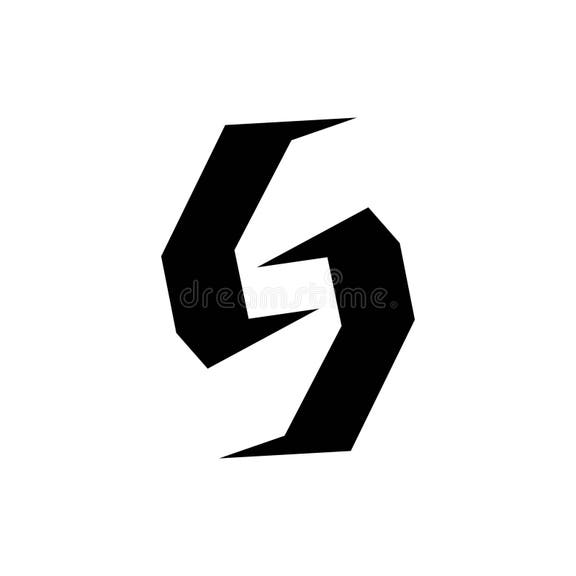 9, S, 9S Initials Geometric Company Logo Stock Vector - Illustration of ...