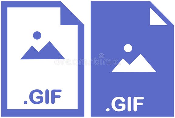 GIF image file format icon stock vector. Illustration of flat - 296501983