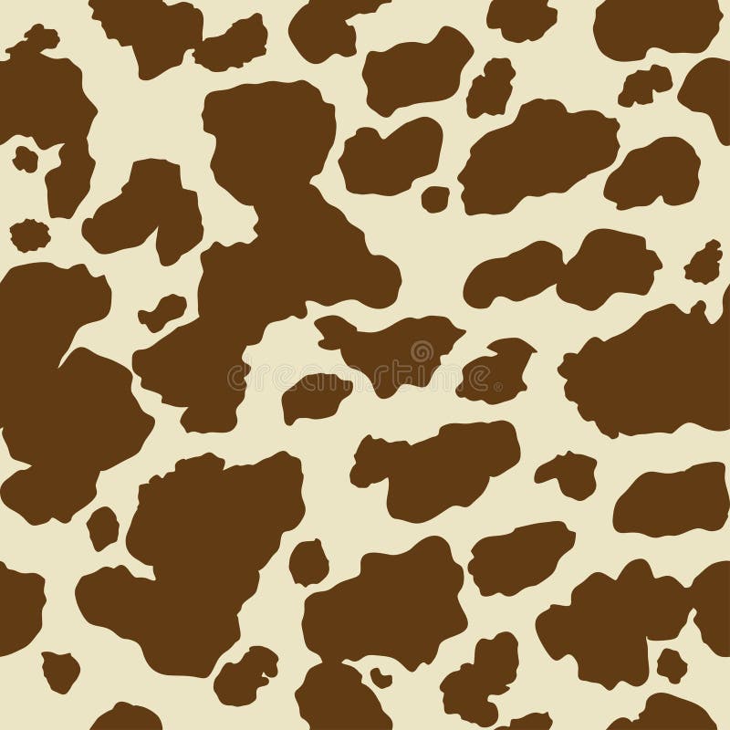 Cow Skin in Brown and Beige Spotted, Seamless Pattern for Print, Animal ...