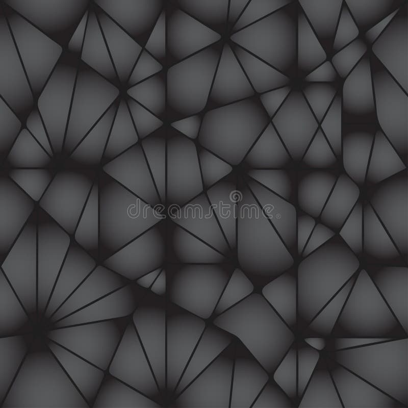 Black Triangle Low Poly Pattern. Geometric Triangular Texture. Abstract ...
