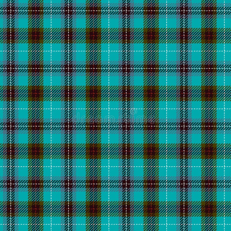 Blue Check Fabric Texture Vector Textile Print Design with a Seamless ...