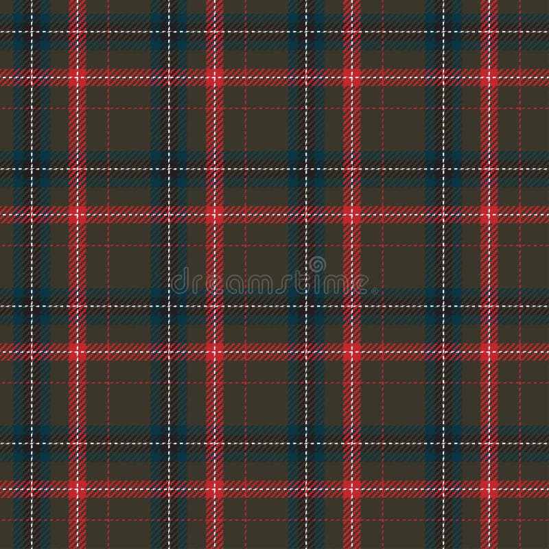 Blue Check Fabric Texture Vector Textile Print Design with a Seamless ...
