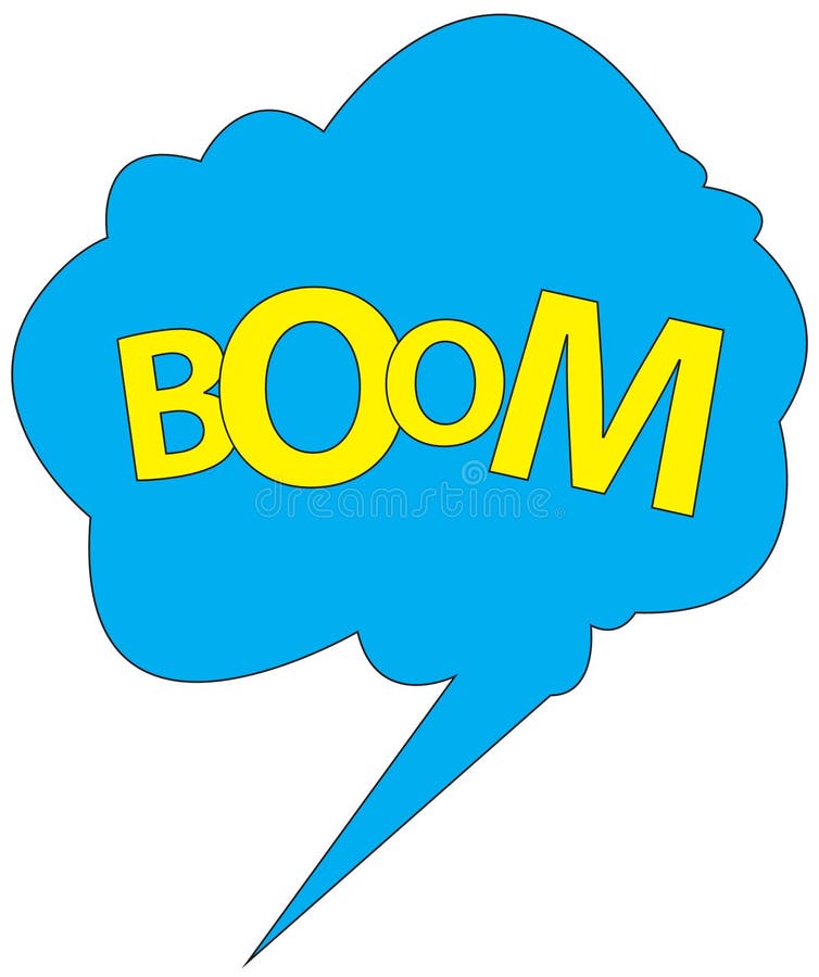 Boom stock vector. Illustration of communication, cloud - 296844321