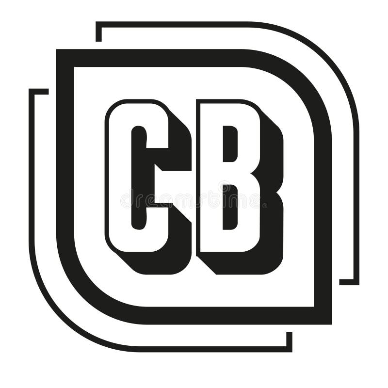 CB Letter Monogram Logo Design Stock Vector - Illustration of marketing ...
