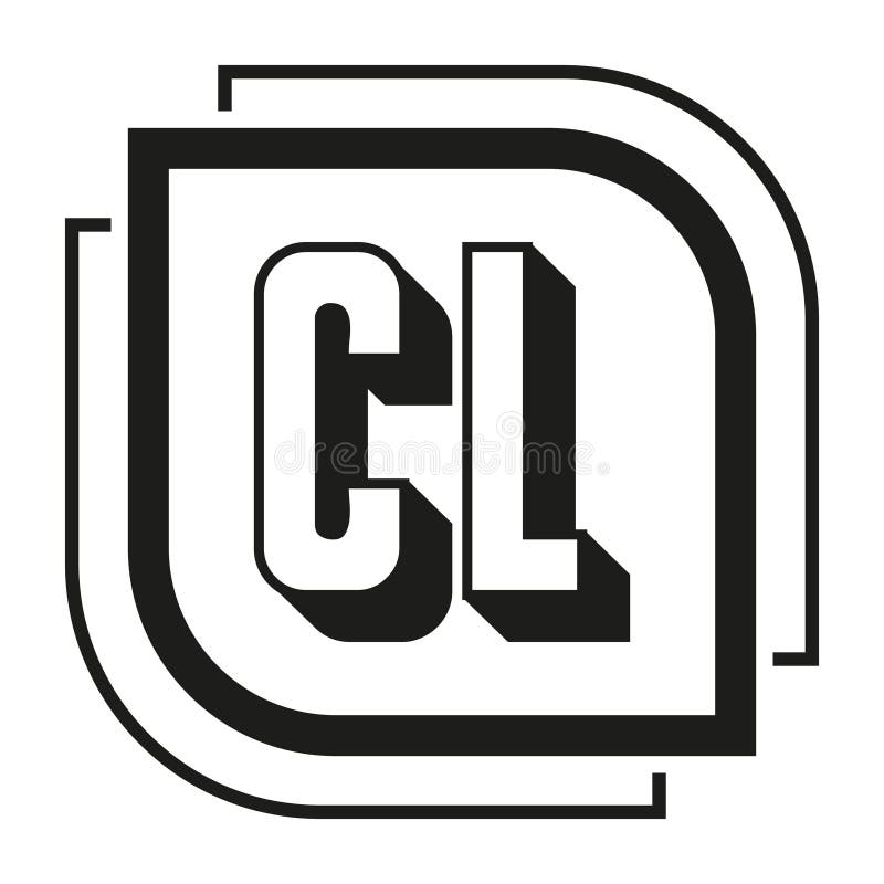 CL Letter Monogram Logo Design Stock Vector - Illustration of monogram ...