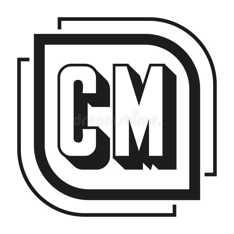CM Letter Monogram Logo Design Stock Vector - Illustration of creative ...