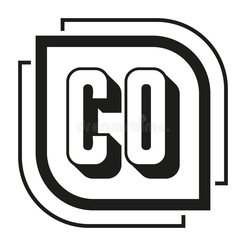 CO Letter Monogram Logo Design Stock Vector - Illustration of font ...