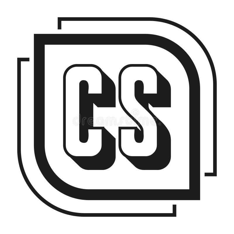 CS Letter Monogram Logo Design Stock Vector - Illustration of alphabet ...