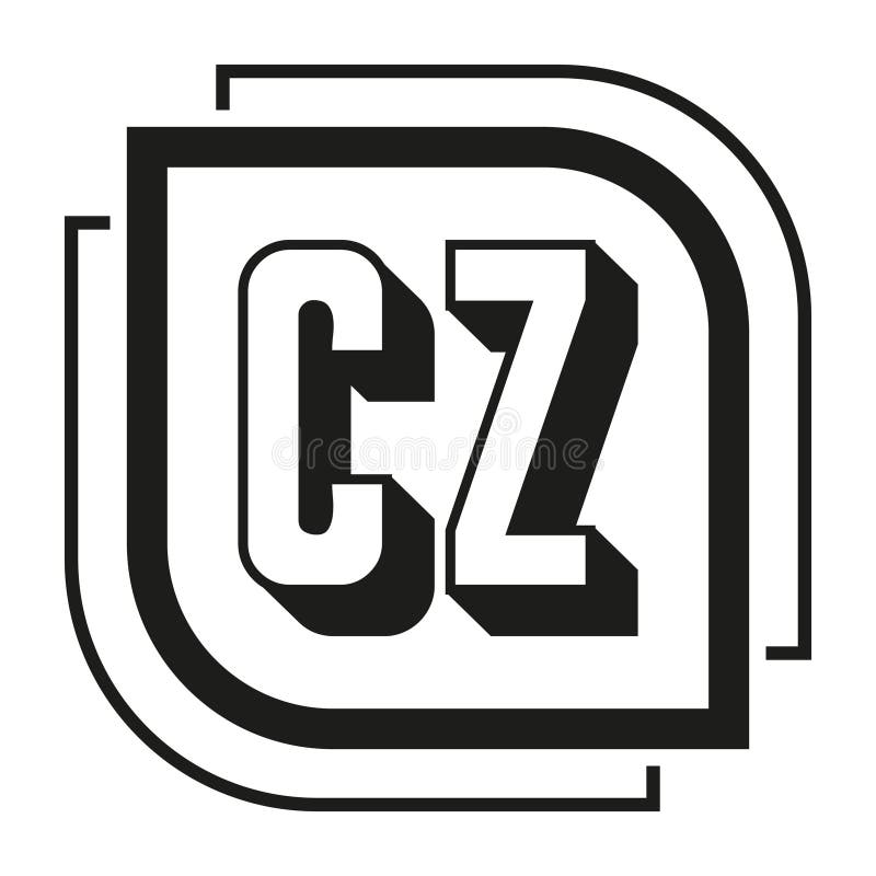 CZ Letter Monogram Logo Design Stock Vector - Illustration of abstract ...