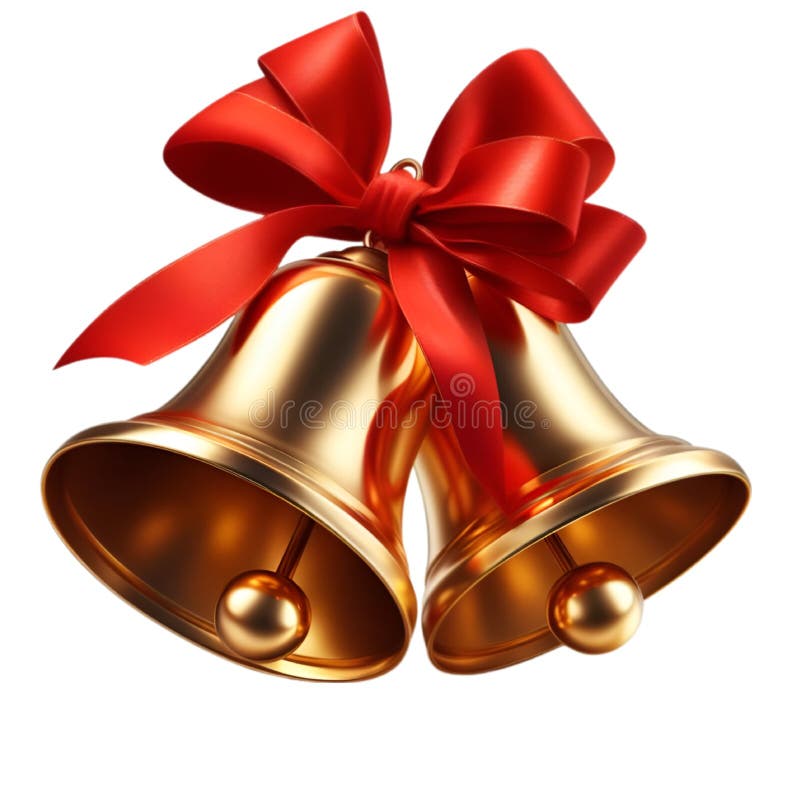 Bell Background Decorations Christmas Cards Stock Photo - Illustration ...