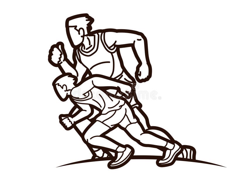 Group of People Start Running Men Runner Together Marathon Running ...