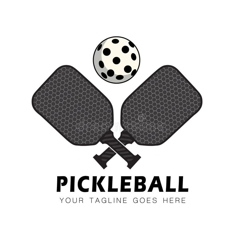 Pickleball Logo Design Template in Vector Form Stock Vector ...