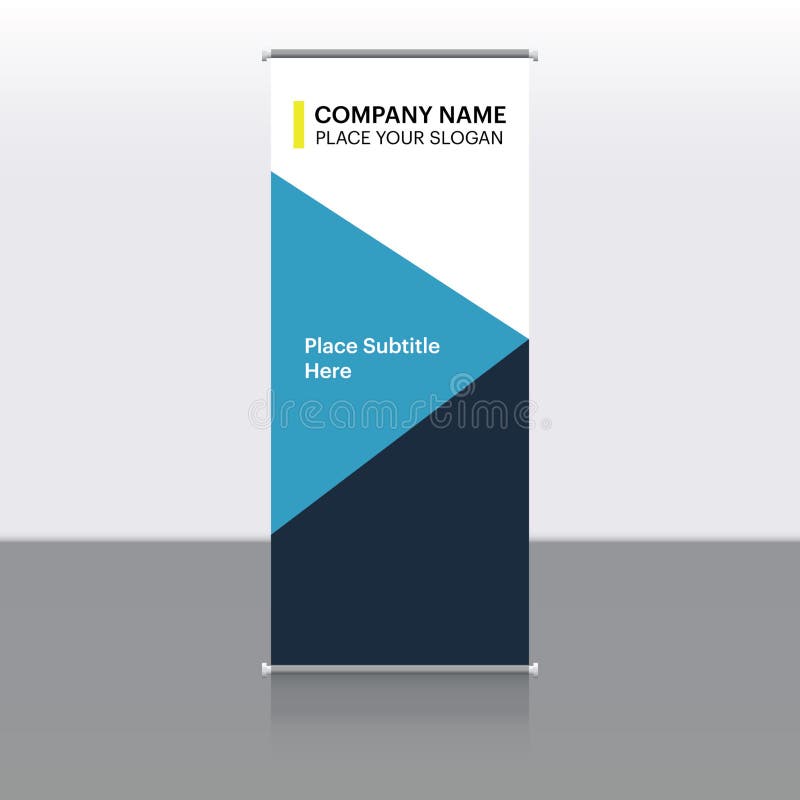 Roll Up Banner in Vector Format . Stock Vector - Illustration of ...