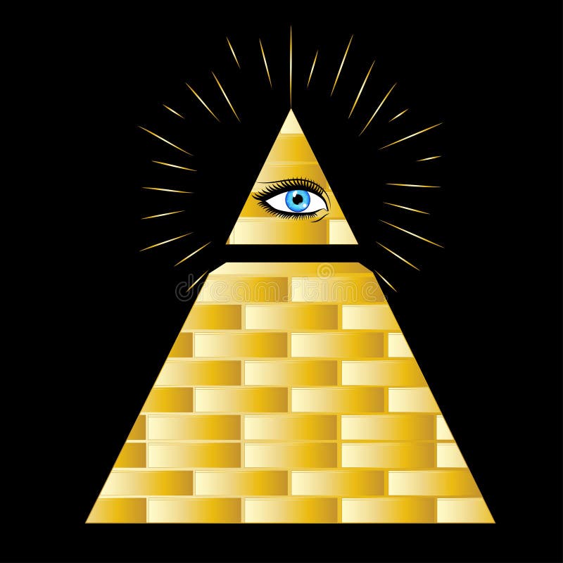 The Eye of Providence, All Seeing Eye of God, Occult Symbol Stock ...