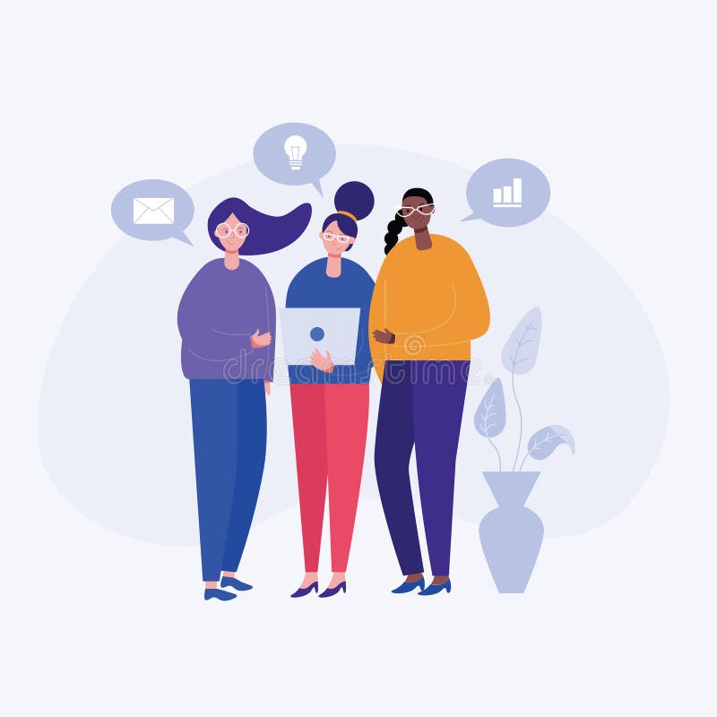 Vector Illustration the Art of Team Building Teamwork Concept Stock ...