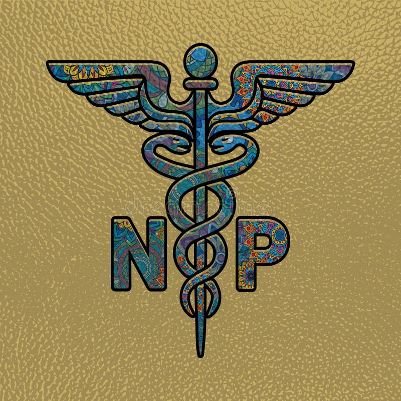 NP Nurse, Medical Symbol Caduceus Nurse Practitioner NP Vector ...
