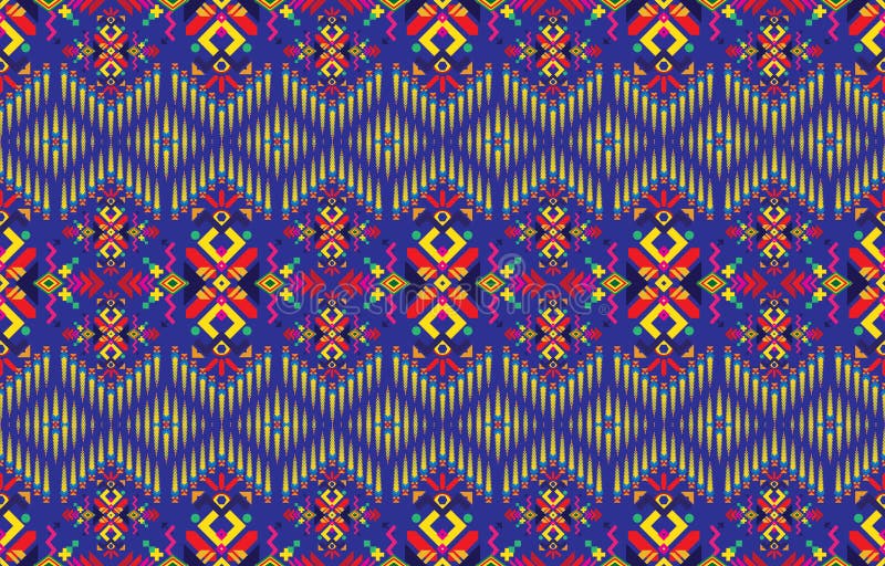 Tribal Pastel Multicolor Pastel Navajo Seamless Vector Pattern. Aztec ...