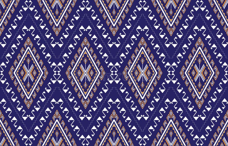 Aztec Ethnic Background Design Vector with a Seamless Pattern ...
