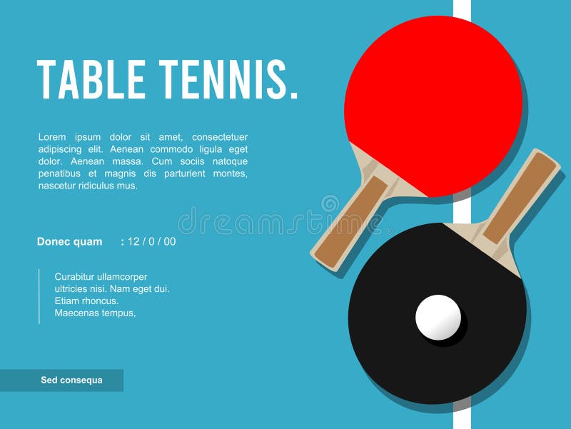 Great Simple Table Tennis Ping Pong Background Design for Any Media ...