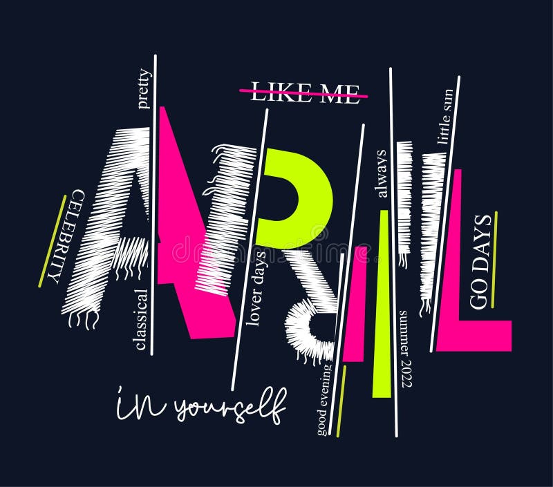 Text Design Vector for Tshirts. Illustraion Art Stock Vector ...