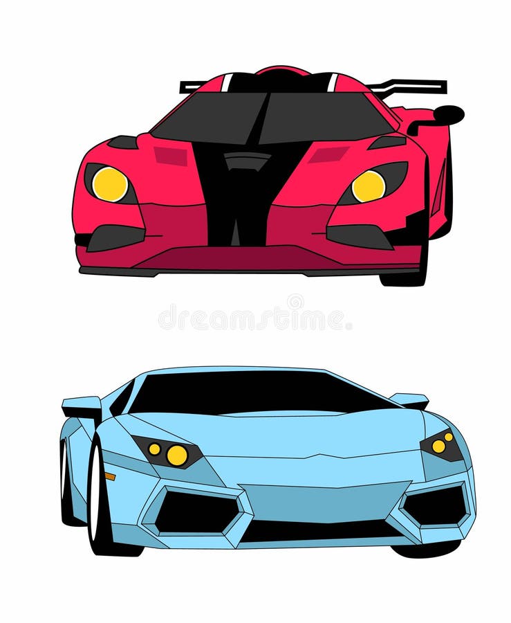 Set of Sport Cars. Vector Design. Ready for Printing. Stock Vector ...