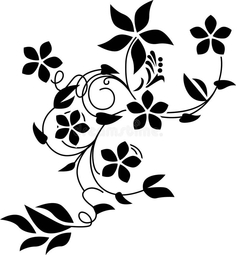 Floral Design Vector Art. Ready for Printing Stock Vector ...