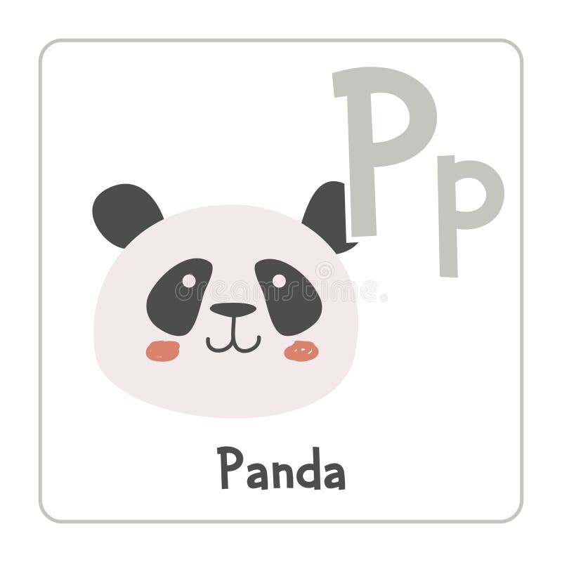 Panda Clipart. Panda Vector Illustration Cartoon Flat Style. Animals ...