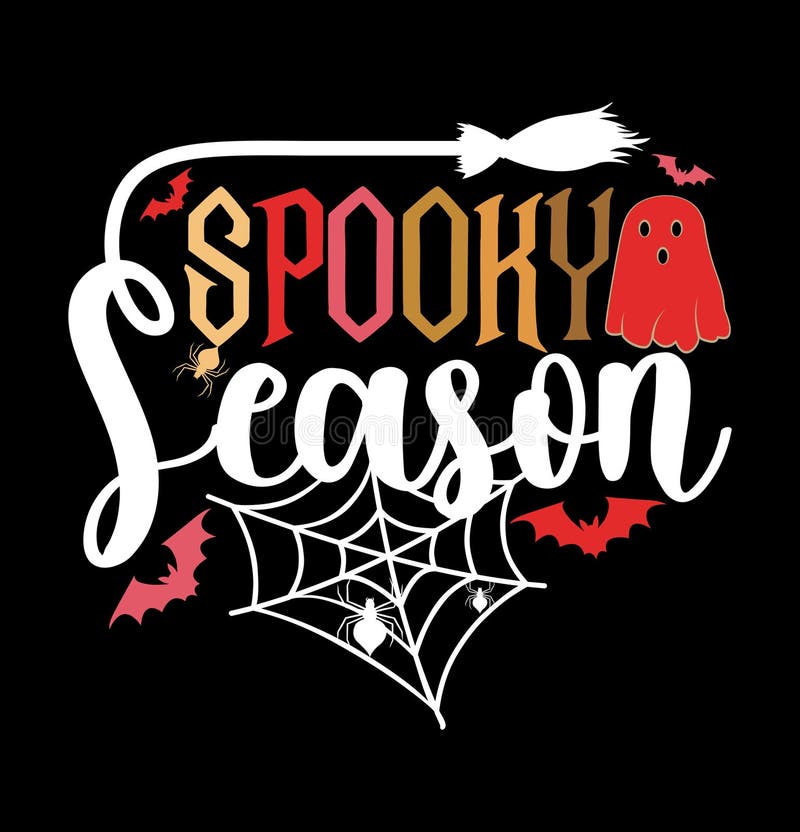 Spooky Season, Wicked, Halloween Holiday, Spooky Cute Vector ...