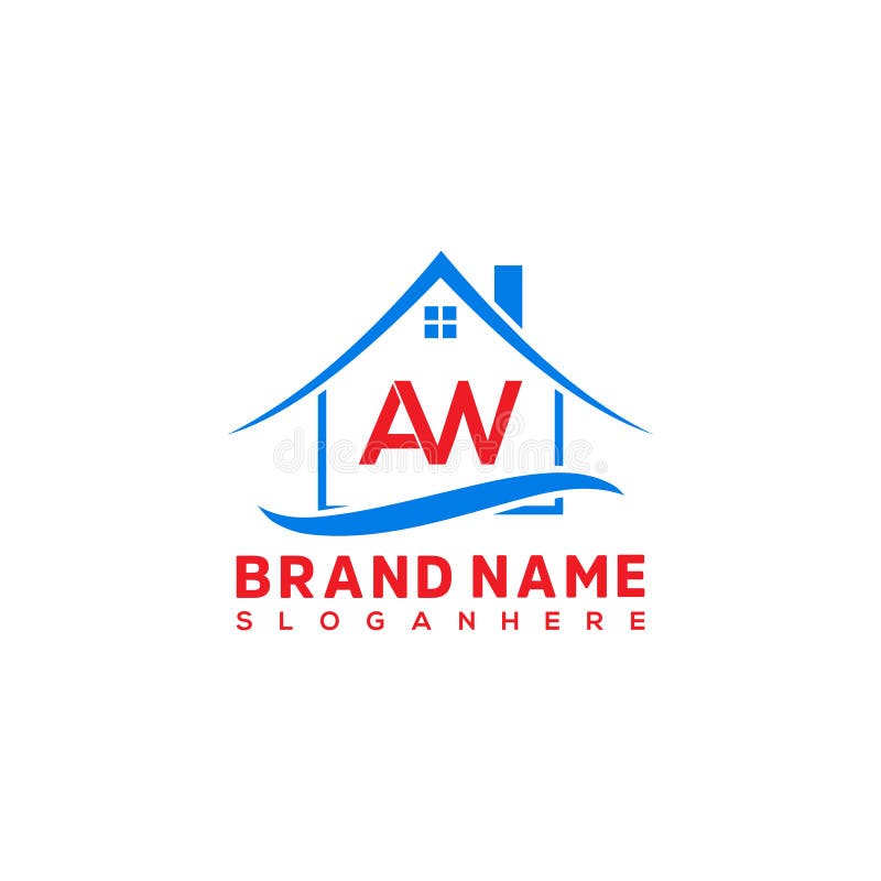 Letter AD Real Estate Logo Design Template. Home and Construction Logo ...