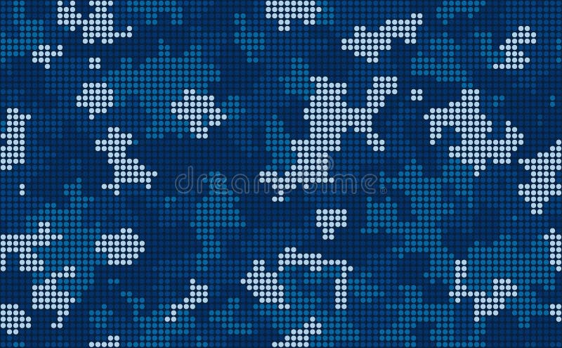 Navy Matrix Numbers Style Background. Generative AI Stock Illustration ...