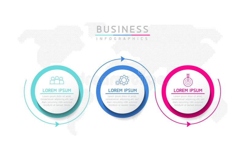 Vector Business Presentation Connecting Steps Infographic Template ...