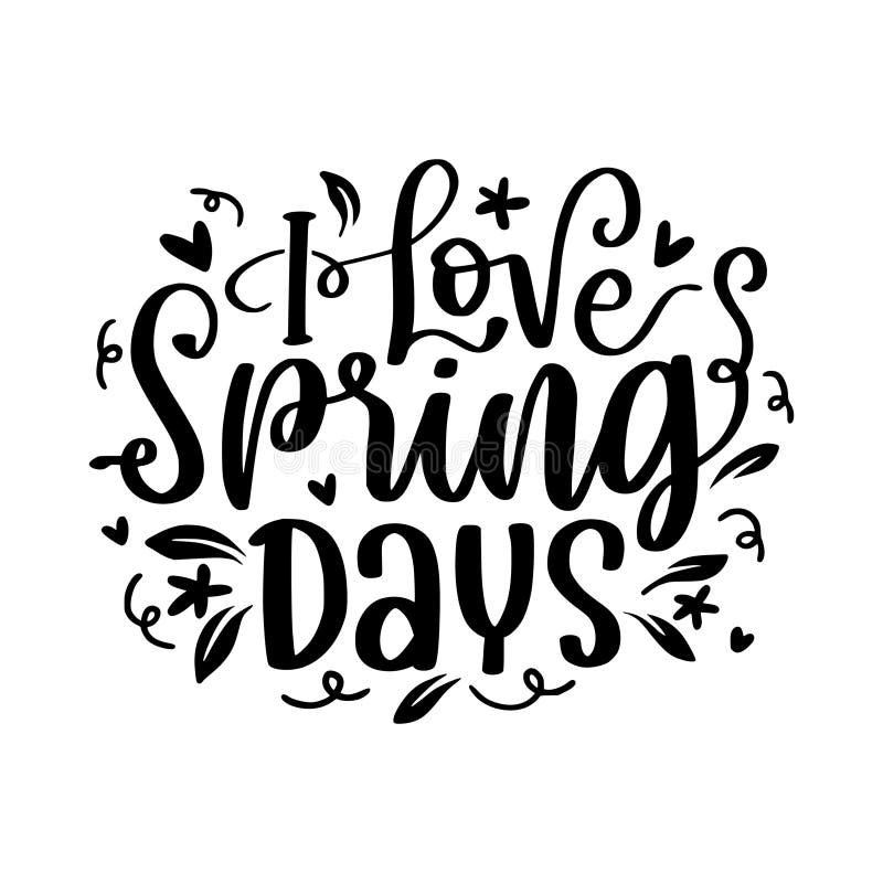 Spring Lettering Quotes for Printable Posters, Cards, Tote Bags, or T ...
