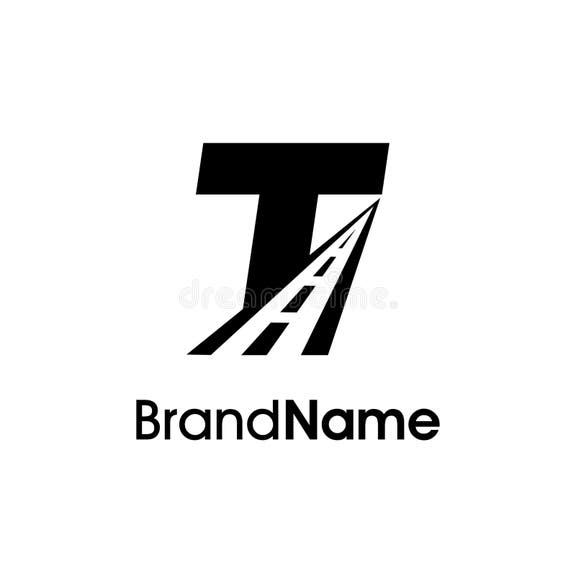 Minimalist Initial T Way Logo Stock Vector - Illustration of sign ...