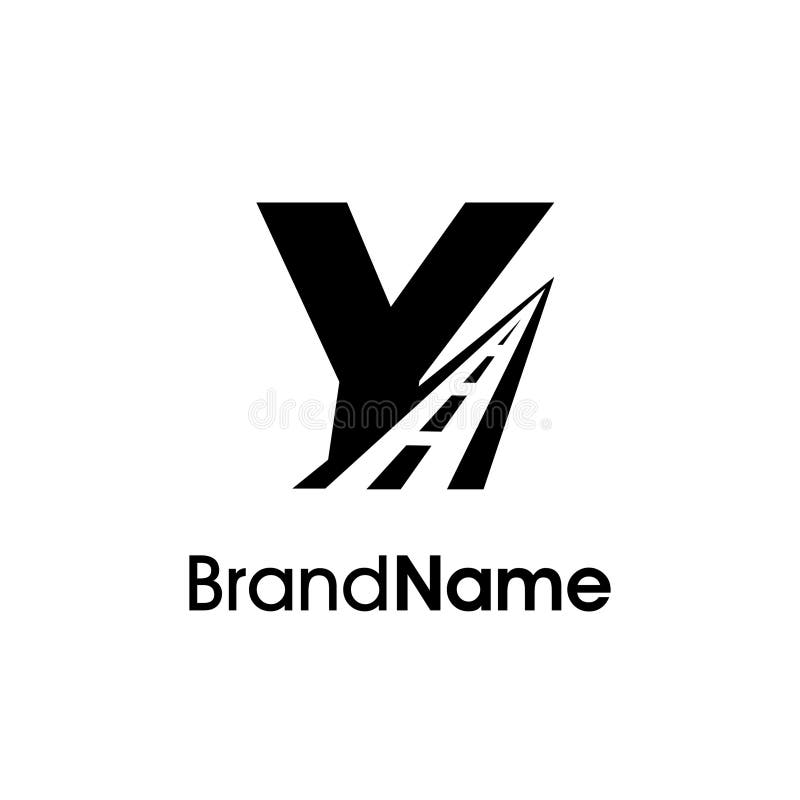 Minimalist Initial Y Way Logo Stock Vector - Illustration of location ...